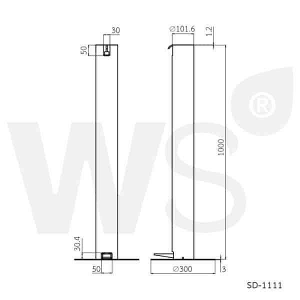 Stainless Steel Foot Operated Door Opener, Hairline Finish SD-1111 ...