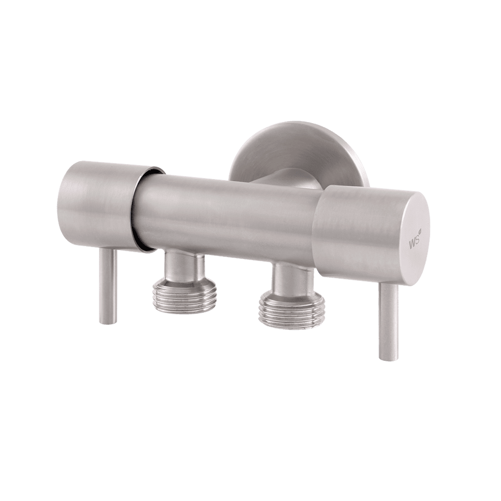 Stainless Steel Two Handle Two-Way Stop Valve, Wang, WS-0392 - wsbathroom