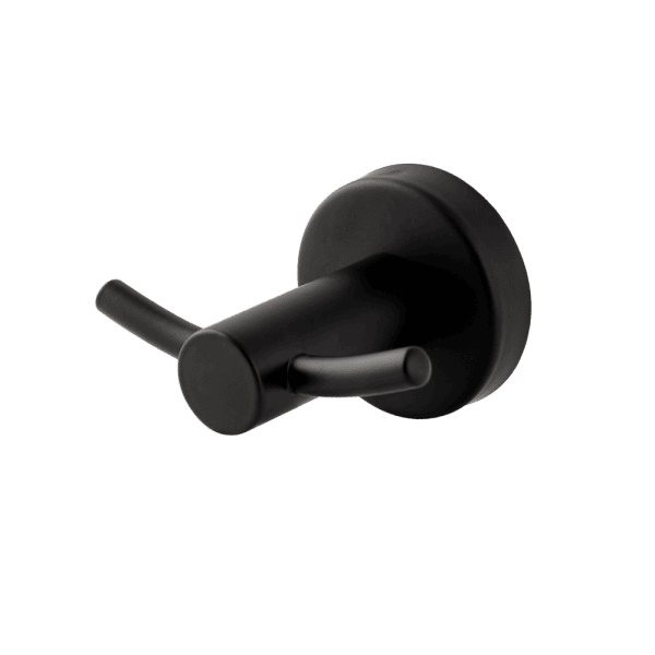 ขอแขวนผ้าสแตนเลสแบบคู่ สีดำ รุ่น นีโร NR-94001-BA - WS Bathroom