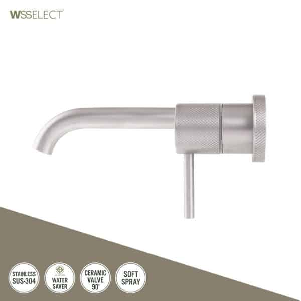 ก๊อกอ่างล้างหน้าน้ำผสมสแตนเลส แบบฝังผนัง WSS-2054 - WS Bathroom